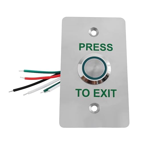 Push to Exit Aluminum REX button with c/no/nc terminals - TSZ Retail ...