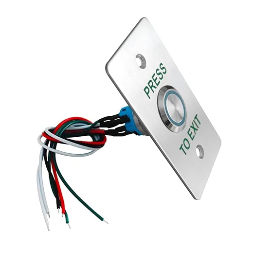 Push to Exit Aluminum REX button with c/no/nc terminals - TSZ Retail ...
